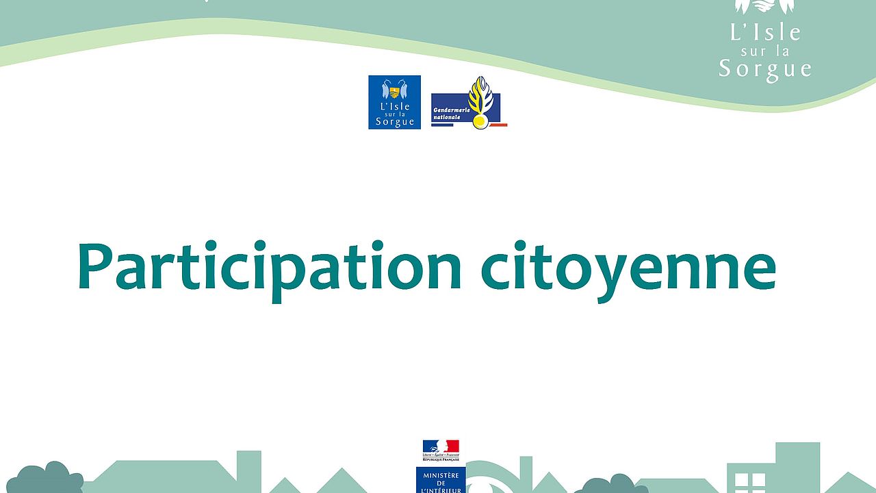 Participation citoyenne: Isle sur la Sorgue